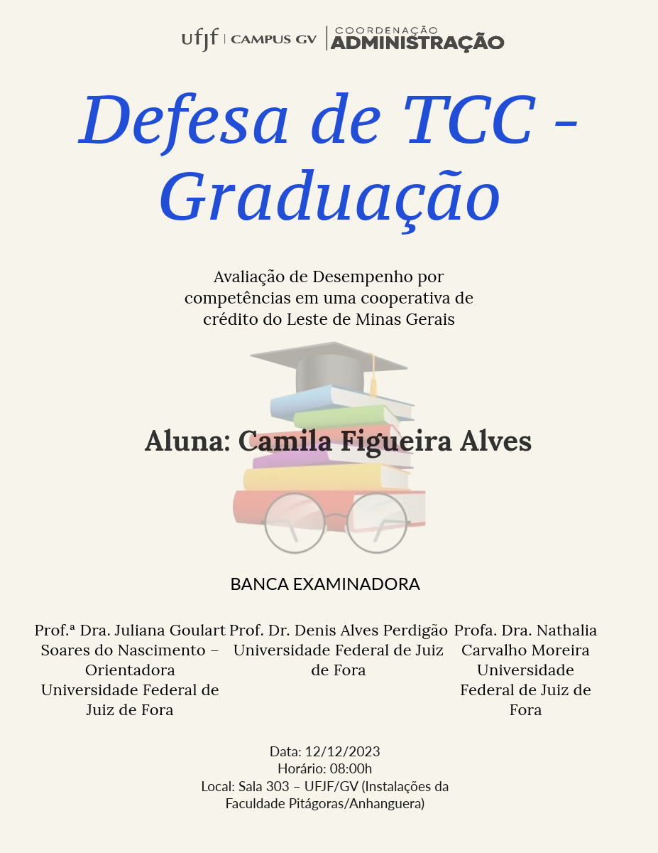 Convite de defesa de Monografia (TCC) – Camila Figueira Alves ...