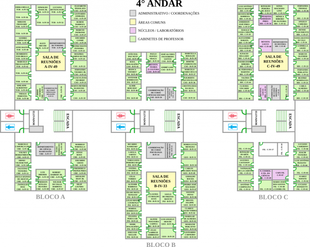 Mapa do ICH - BACHARELADO INTERDISCIPLINAR EM CIÊNCIAS HUMANAS / BACH