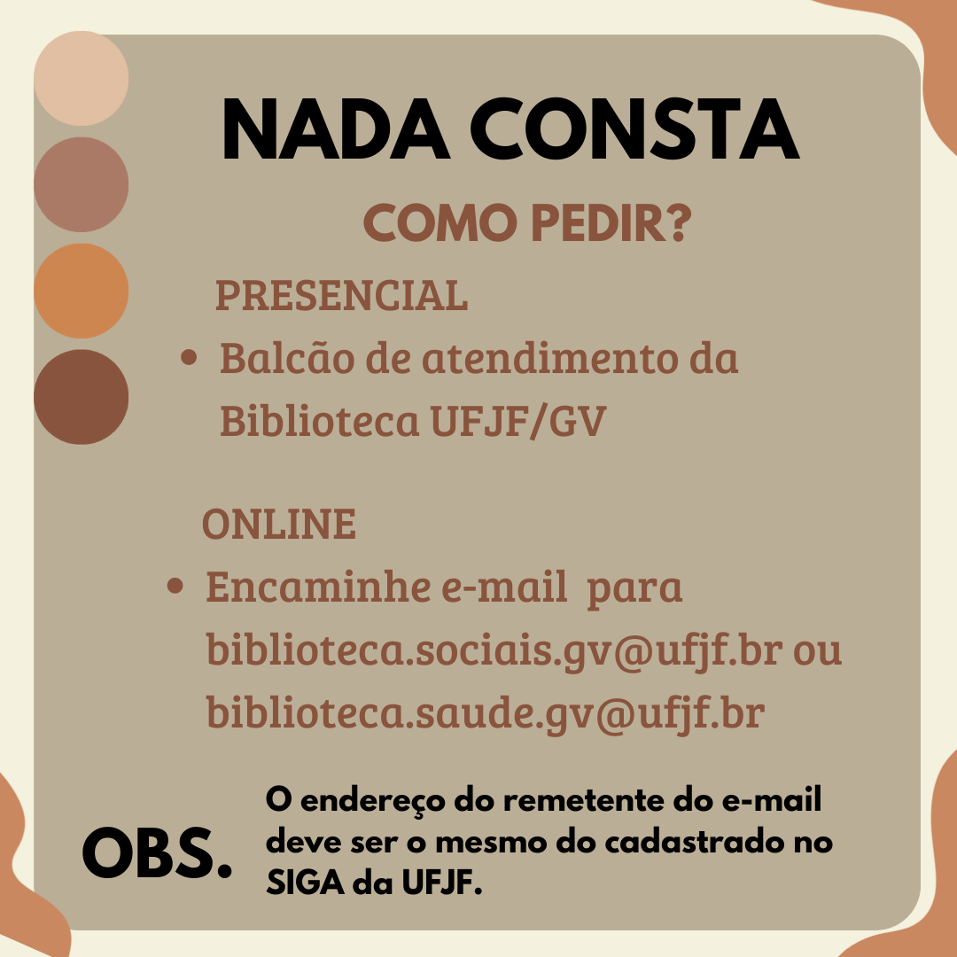 Nada Consta e Multas - Biblioteca | GV