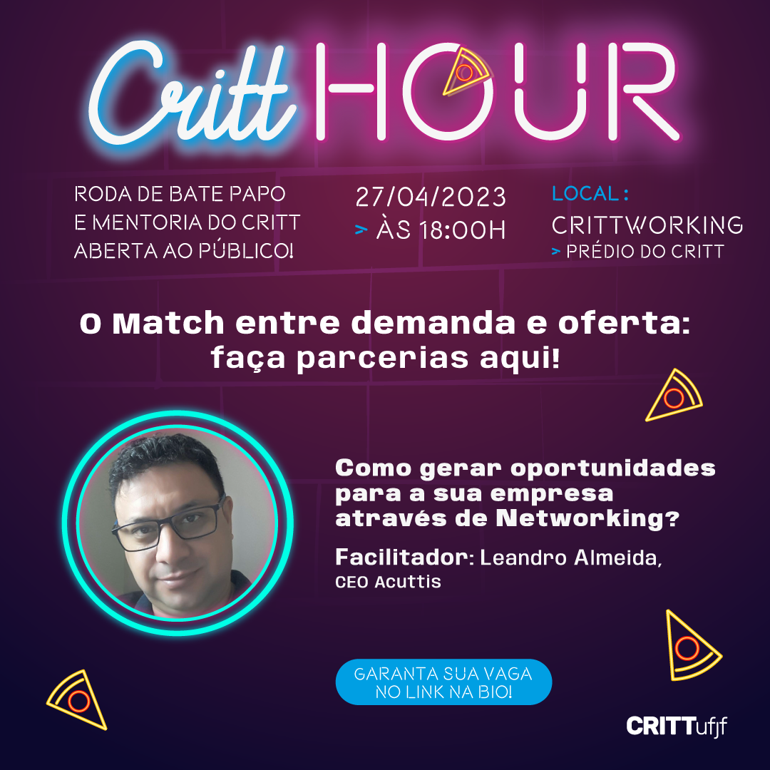 CrittHour Abril: O encontro imperdível de inovação e empreendedorismo ...