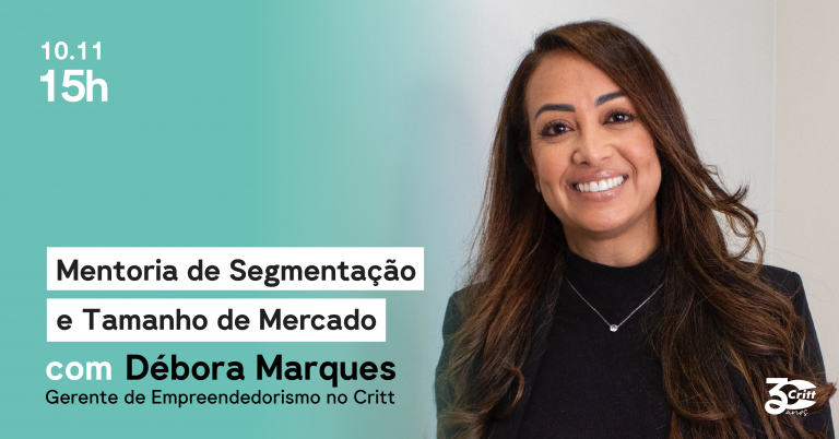 Participe da Mentoria de Segmentação e Tamanho de Mercado com Débora ...