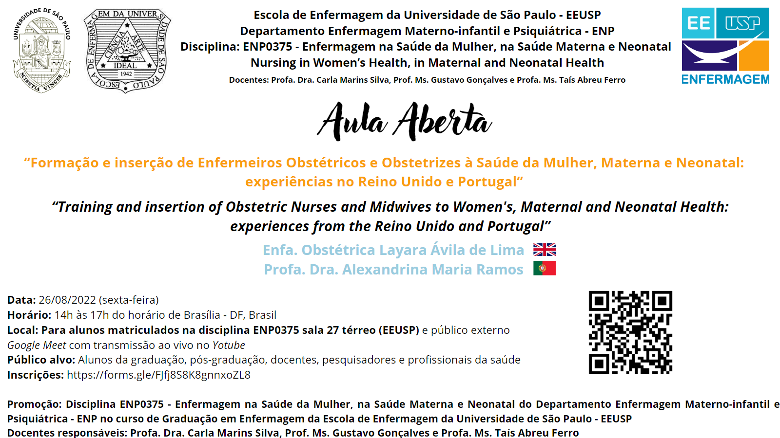 Aula aberta “Formação e inserção de Enfermeiros Obstétricos e ...