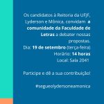 Visita dos candidatos à Reitoria Lyderson e Mônica - Chapa 2 ...