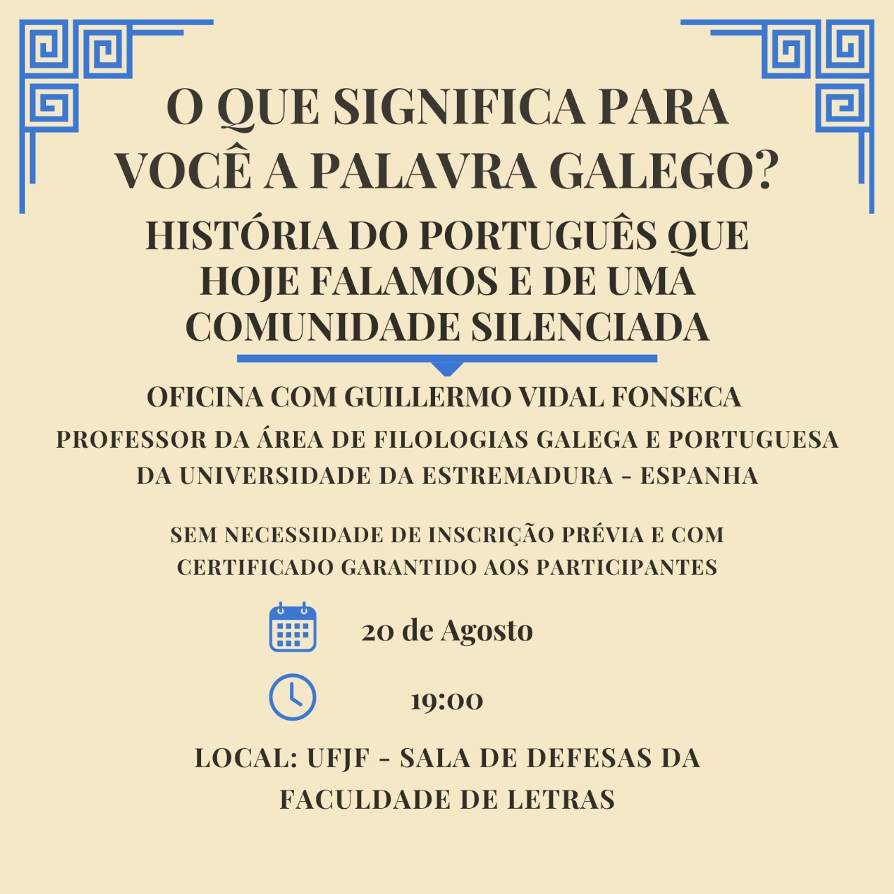 Oficina com Guillermo Vidal Fonseca - Programa de Pós-Graduação em ...